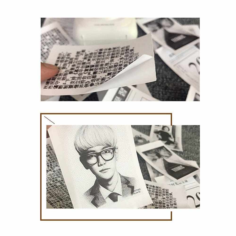 Thermal Printing Paper Self-Adhesive Printable Sticker Compatible with ...