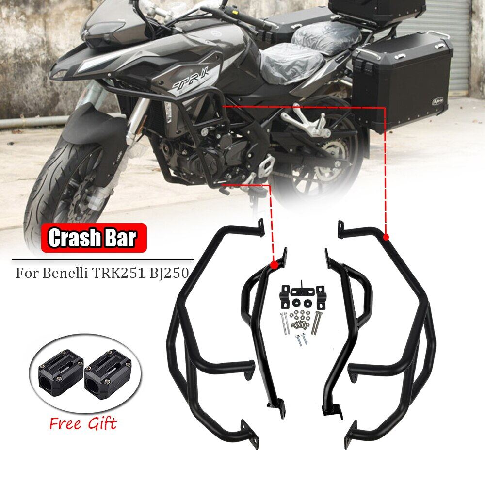 Lorababer Motorcycle Engine Bumper Guard Crash Bars Protector Steel For ...