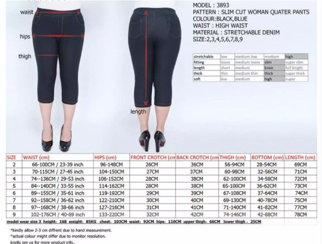 CY 3839 WOMAN CASUAL SHORT PANTS BIG PLUS SIZE SELUAR SIZE BESAR 7XL ...