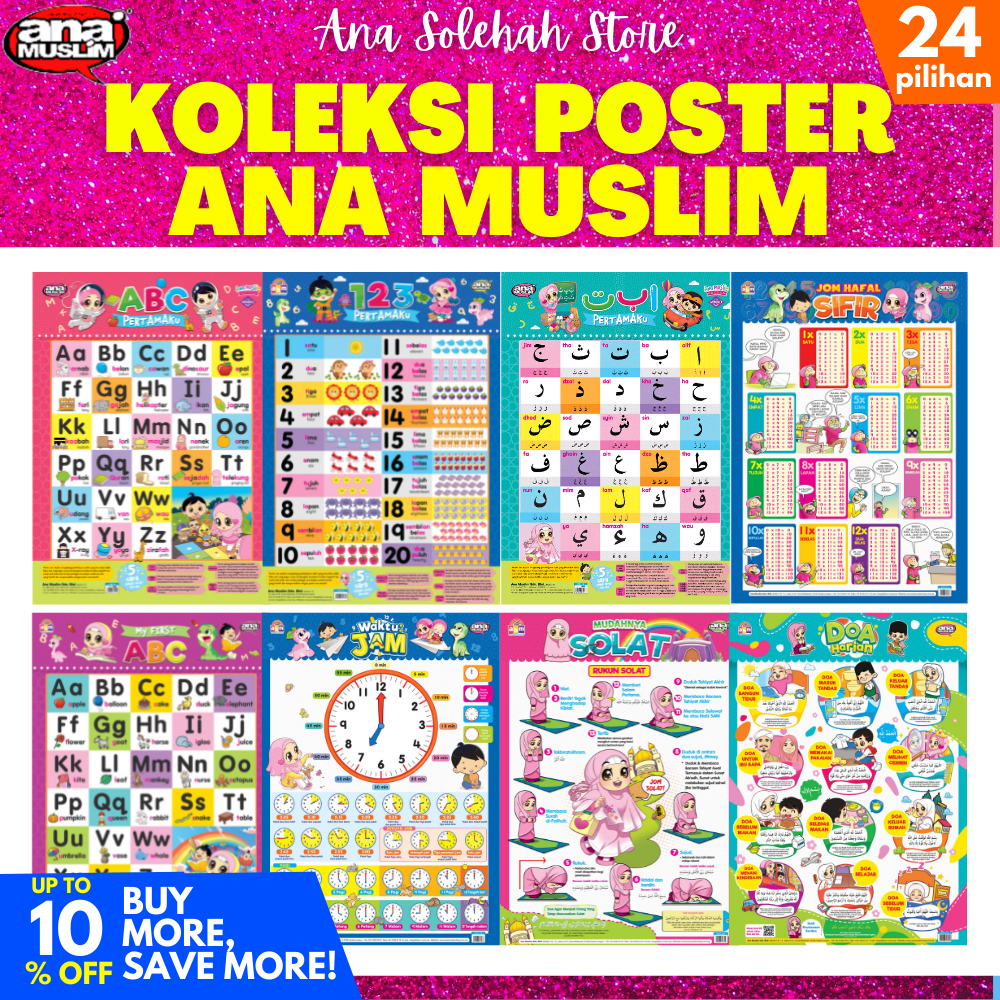 Buy Poster Huruf Jawi online | Lazada.com.my