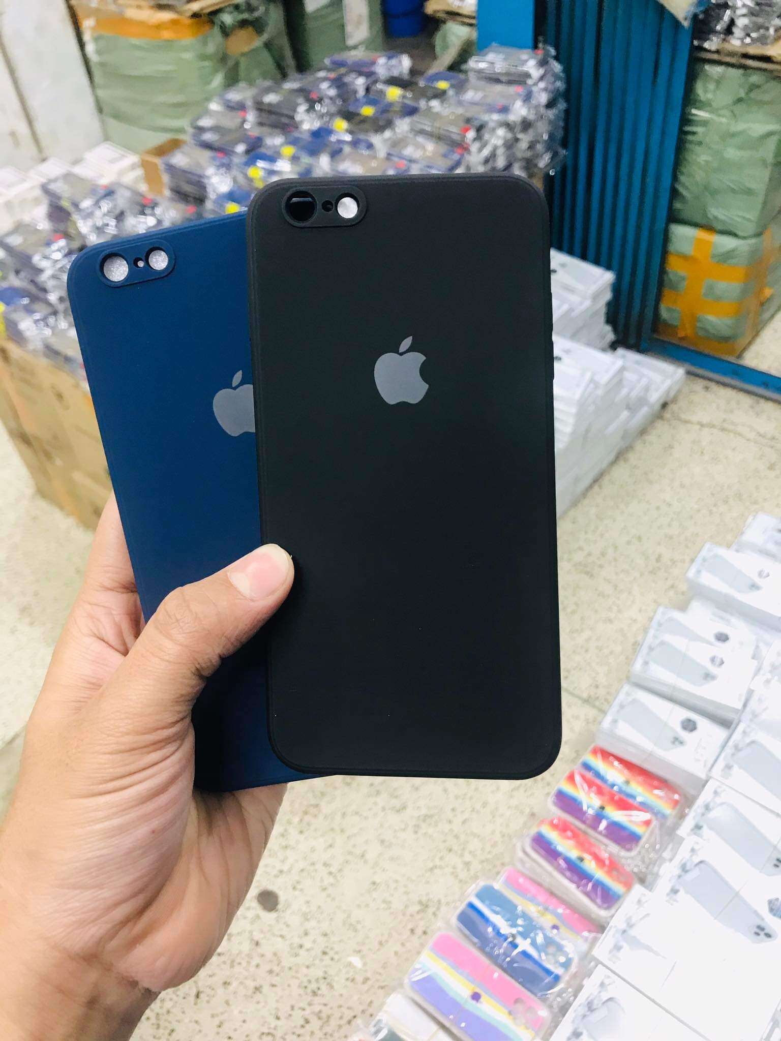 Luxury Square Liquid Silicone Phone Case For Iphone 6 Plus Thin Soft ...