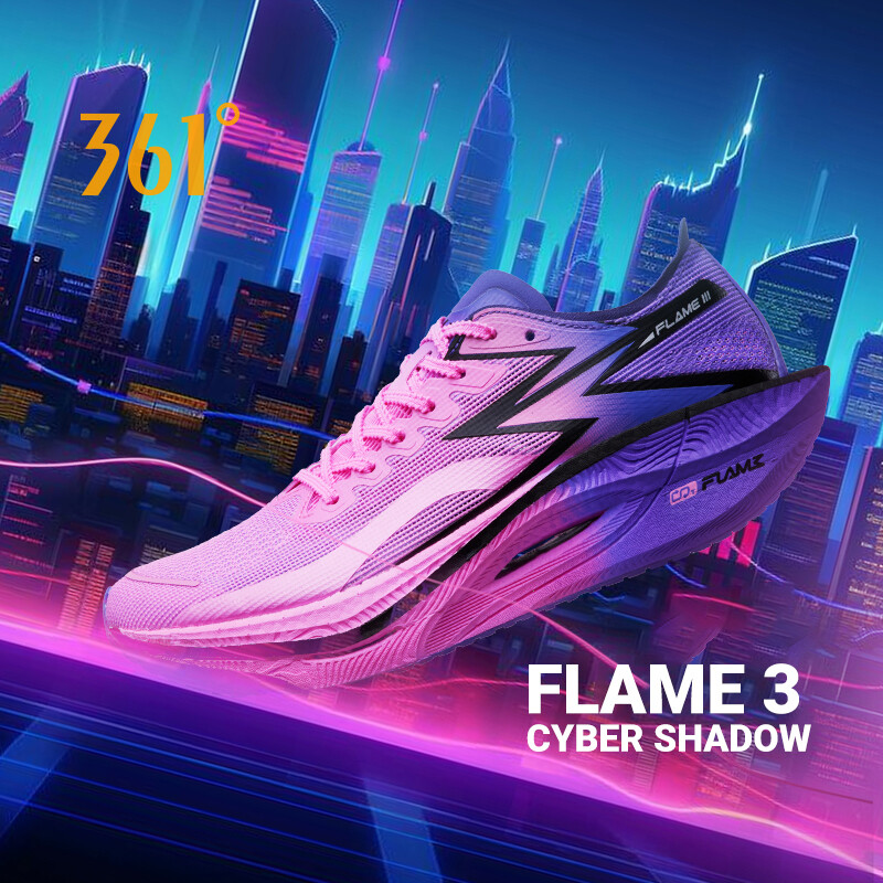 361 Degrees Flame 3 Full Palm Carbon Plate Racing PB รองเท้ากีฬาดูดซับ ...