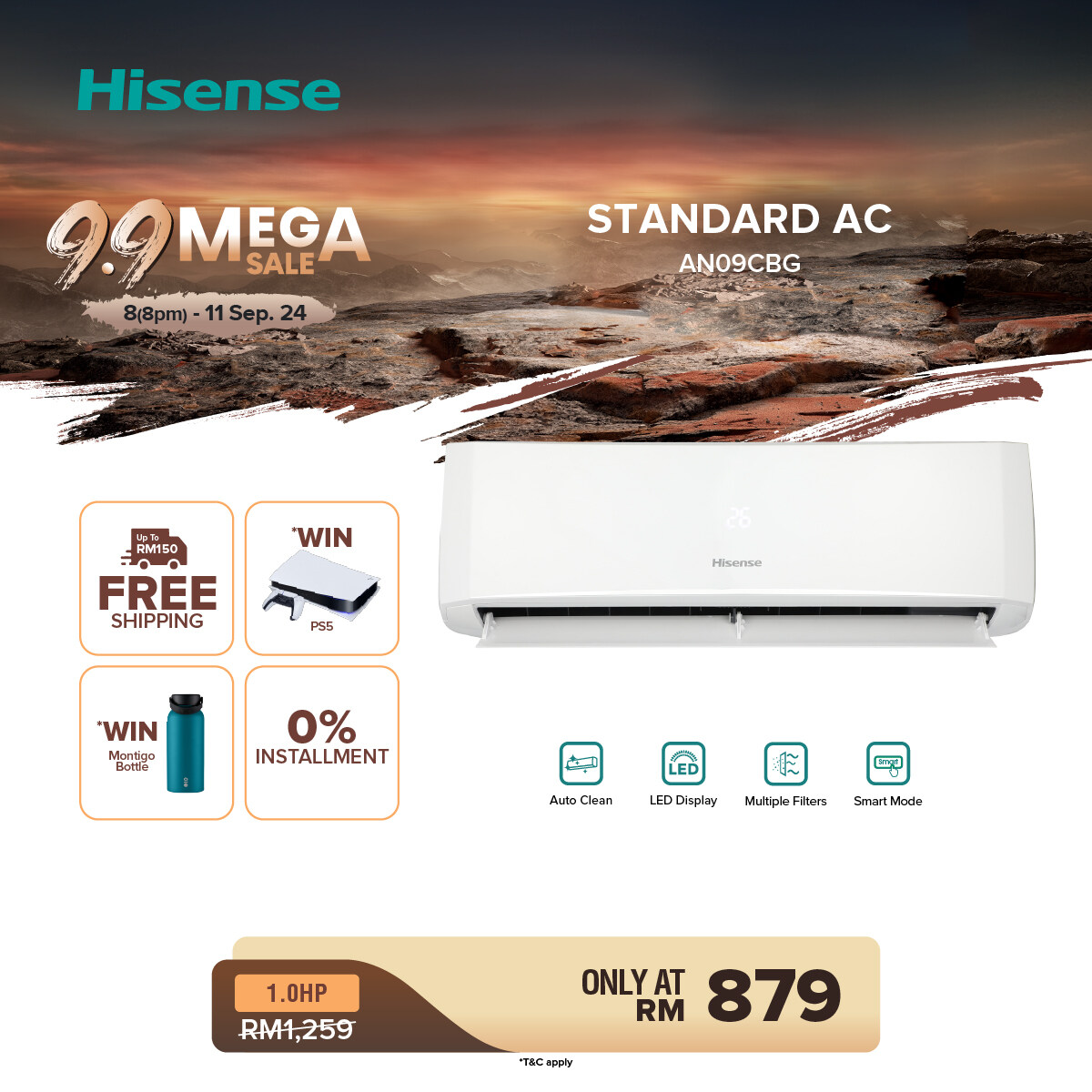 Shop Latest Aircond 5hp Inverter online | Lazada.com.my