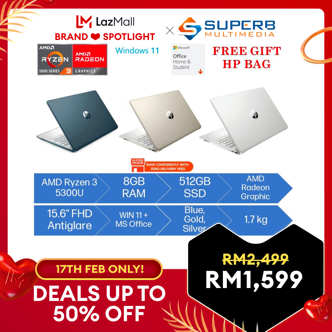 Spesifikasi dan harga Hp Laptop 15s di Malaysia - TechNave BM