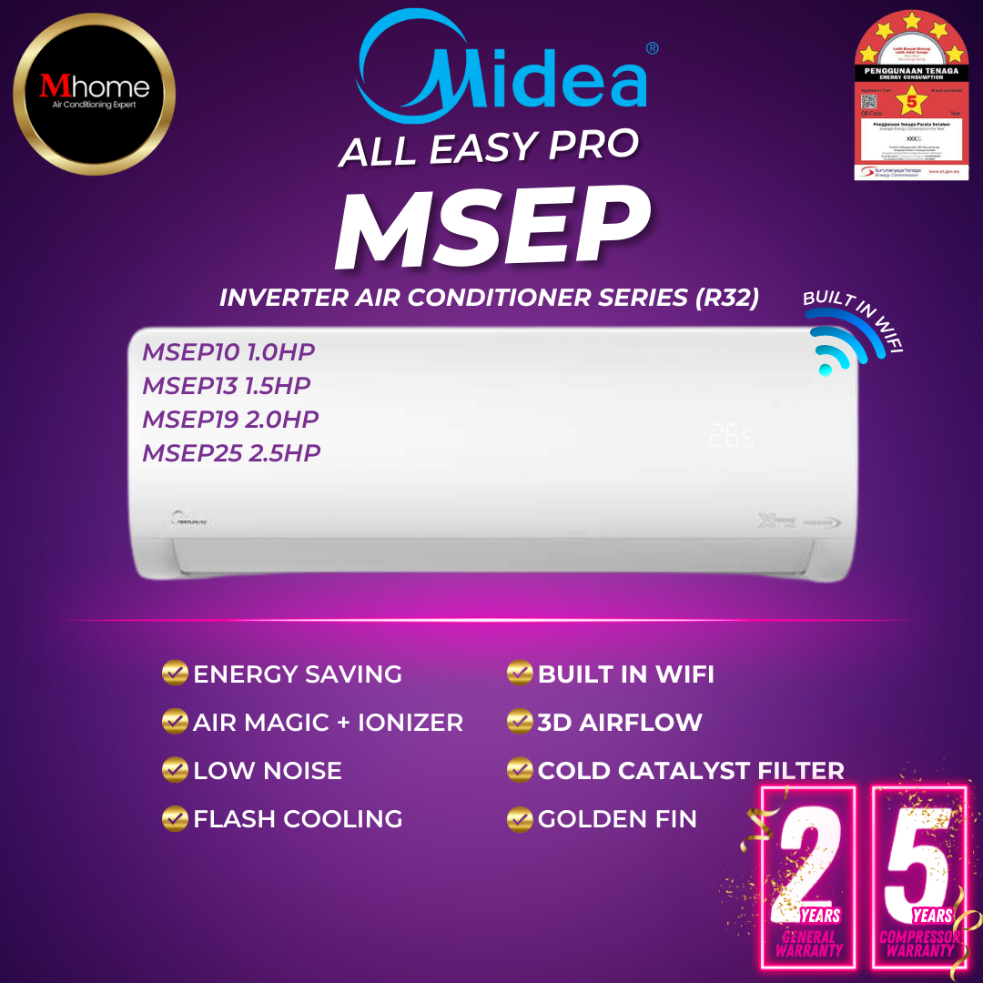 Shop Latest Midea 1 5hp Inverter online | Lazada.com.my