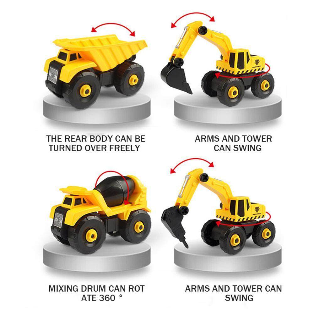 Disassembly engineering vehicle toy children's simulation excavator ...