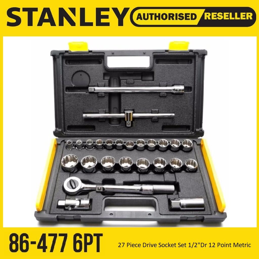 Stanley STMT72795 Drive Metric 12 Inch Socket Set 24 Pieces, 52% OFF