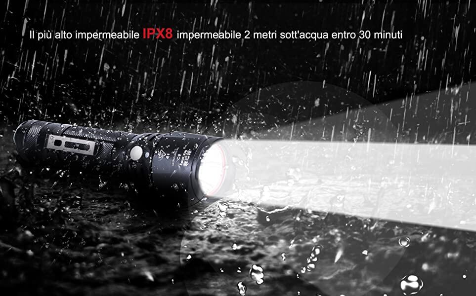 Brillante Torcia Led Torch Usb Rechargeable, Super Bright 600 Lumen ...