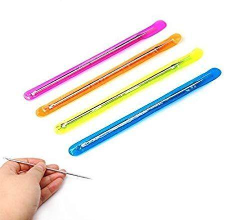 Blackhead Remover Tool Acne Pimple Spot Extractor Pin - Silver