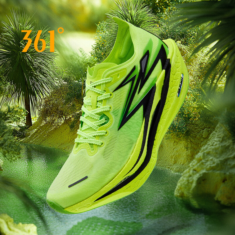 361 Degrees Flame 4 Professional Marathon Running Shoes Carbon Plate Racing PB Shock Absorbing ...