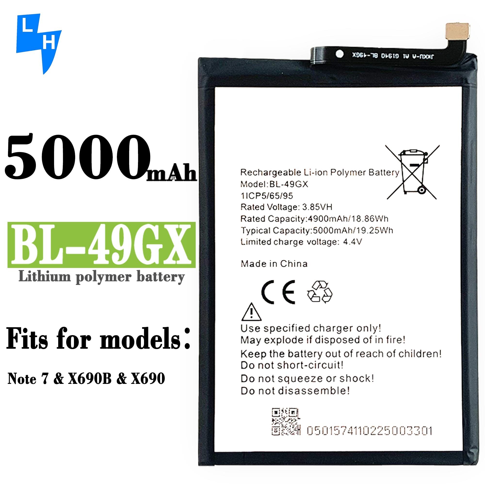 MP BL-49FT Phone Batteries For Infinix Note 7 / TECNO POP 4 / Tecno ...