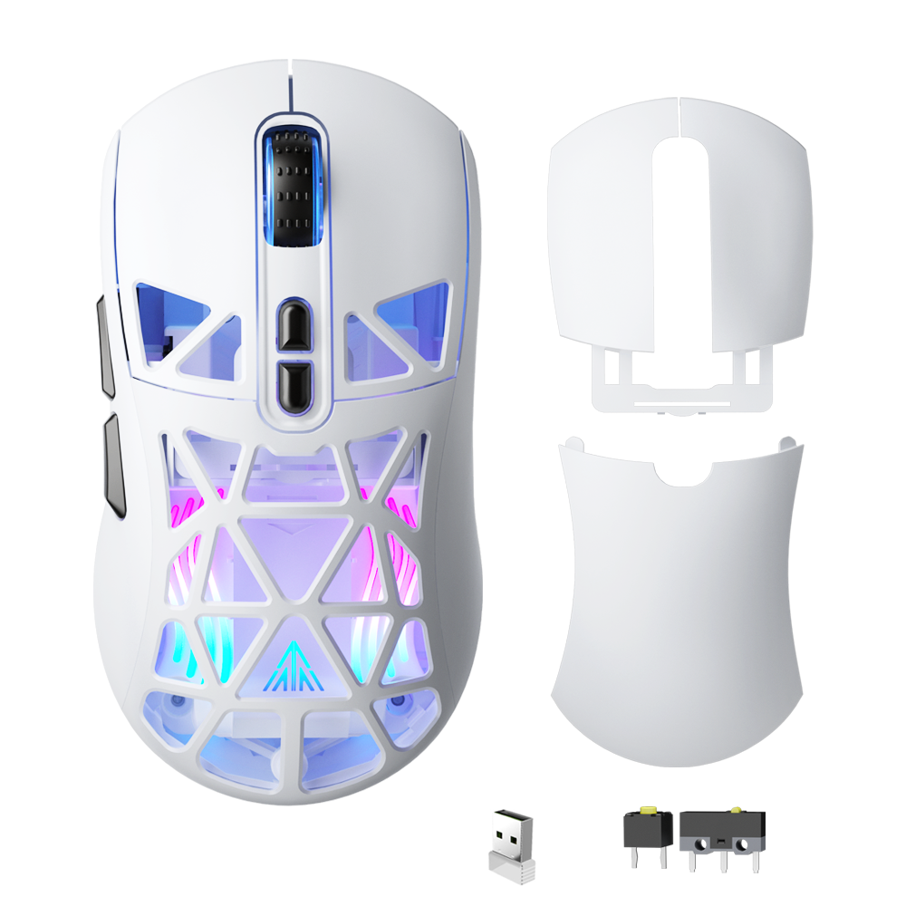 SOLAKAKA SM802 Wireless Swappable Shell Rechargable Lightweight 2.4G ...