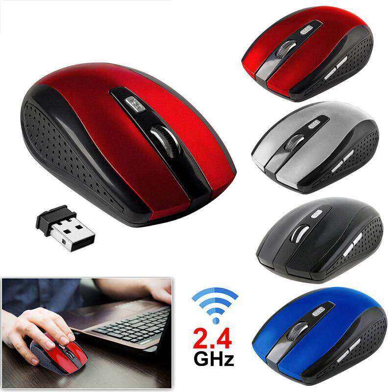 Centechia 2.4GHz Wireless Optical Mouse with USB 2.0 Receiver for PC ...
