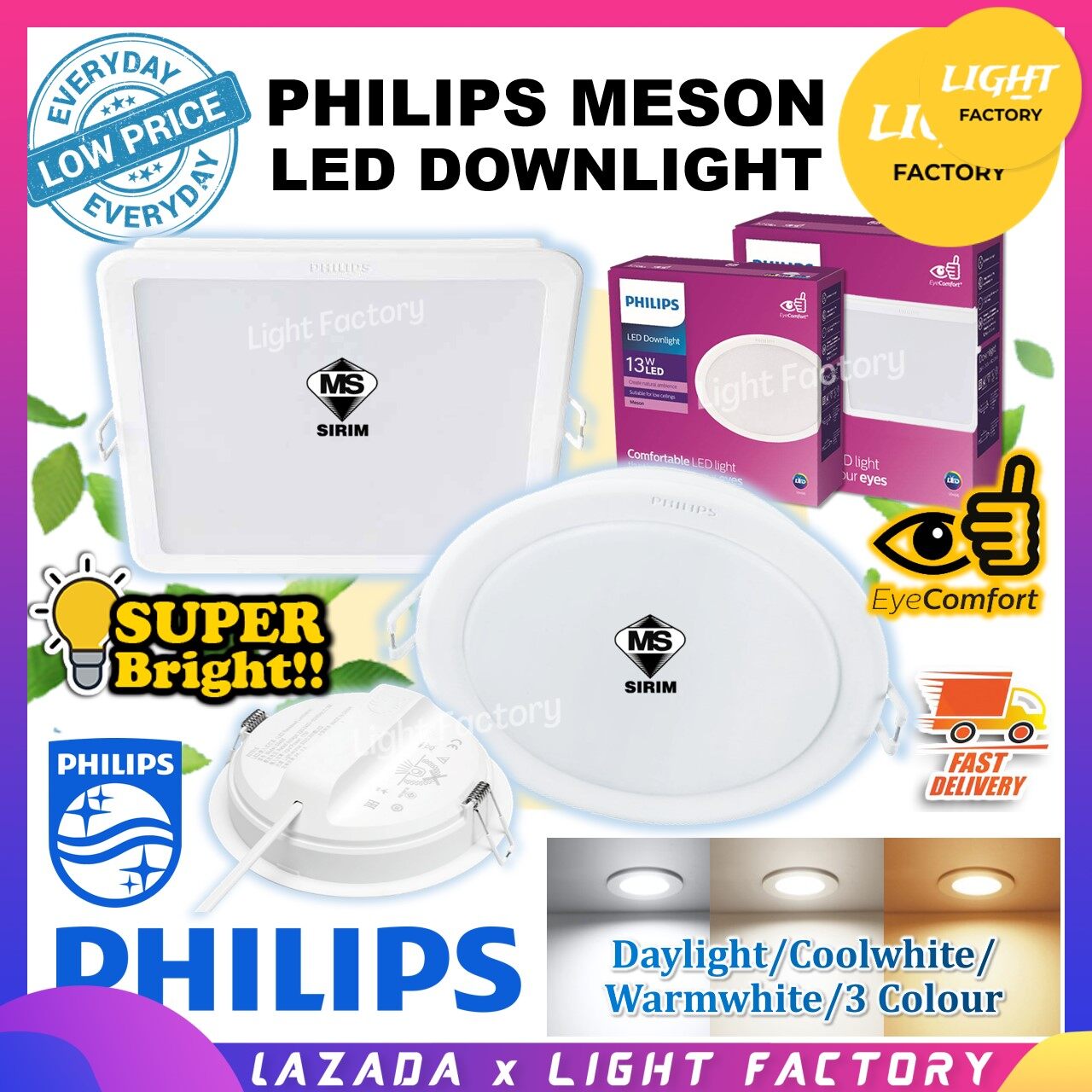 Shop Philips Led Downlight 6 Inch online | Lazada.com.my