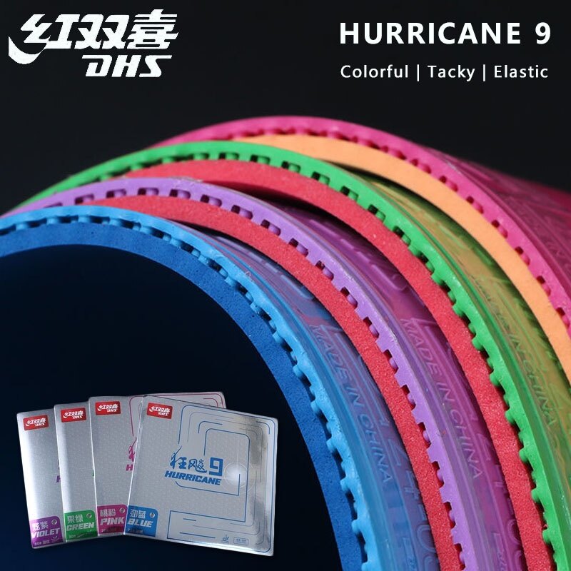 DHS Hurricane 8 Sticky Ping Pong Rubber Sheet DHS Hurricane 8 Table ...