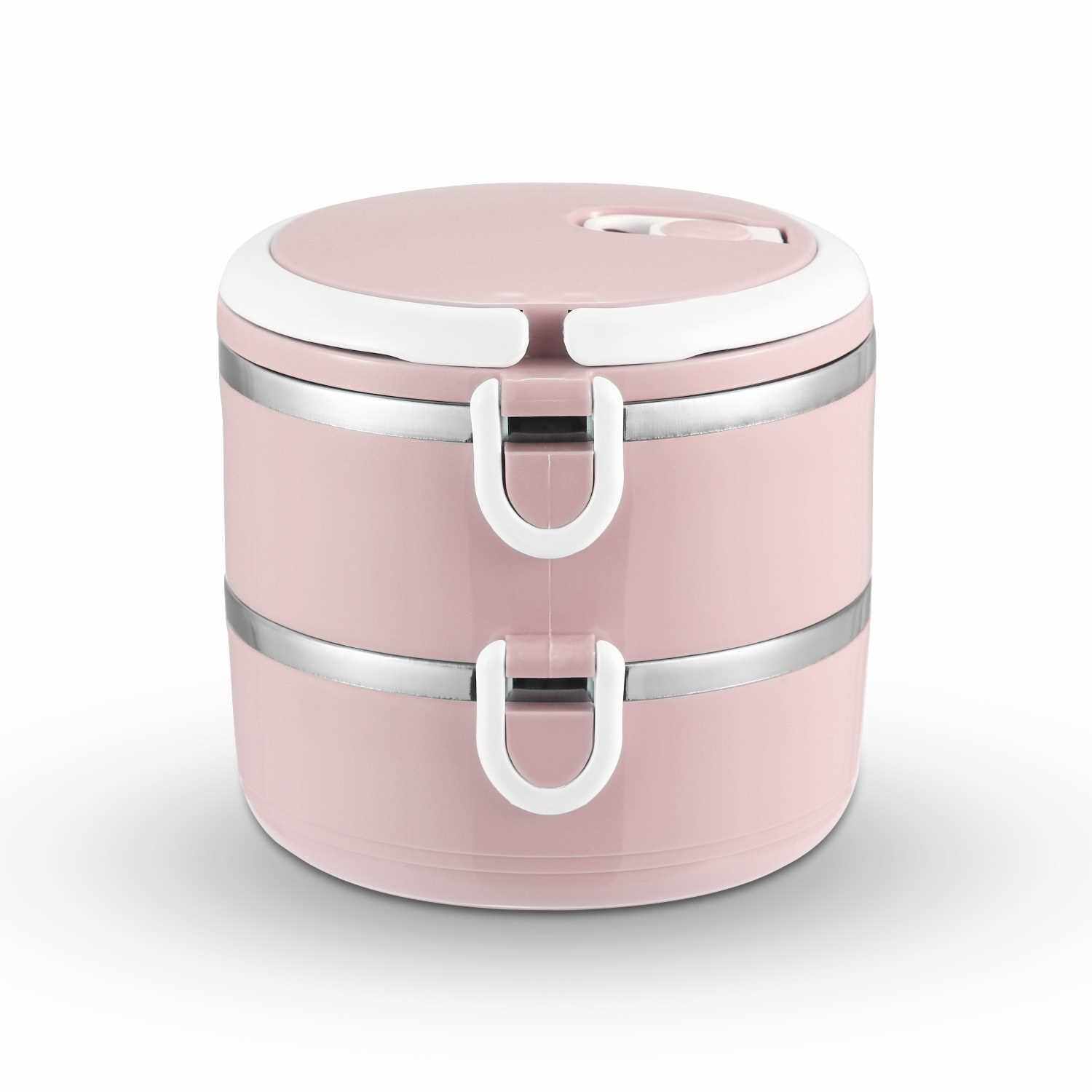 S-0530 Portable Double Layer Stainless Steel Insulated Bento Lunch Box ...