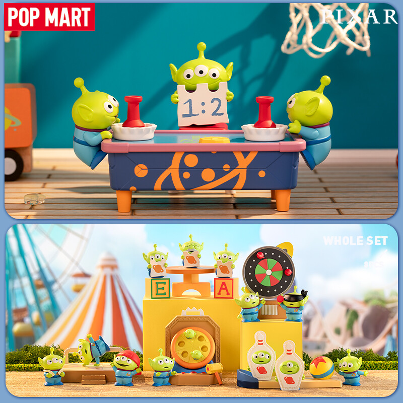 POP MART Pixar Alien Party Games Series Scene Sets Blind Box