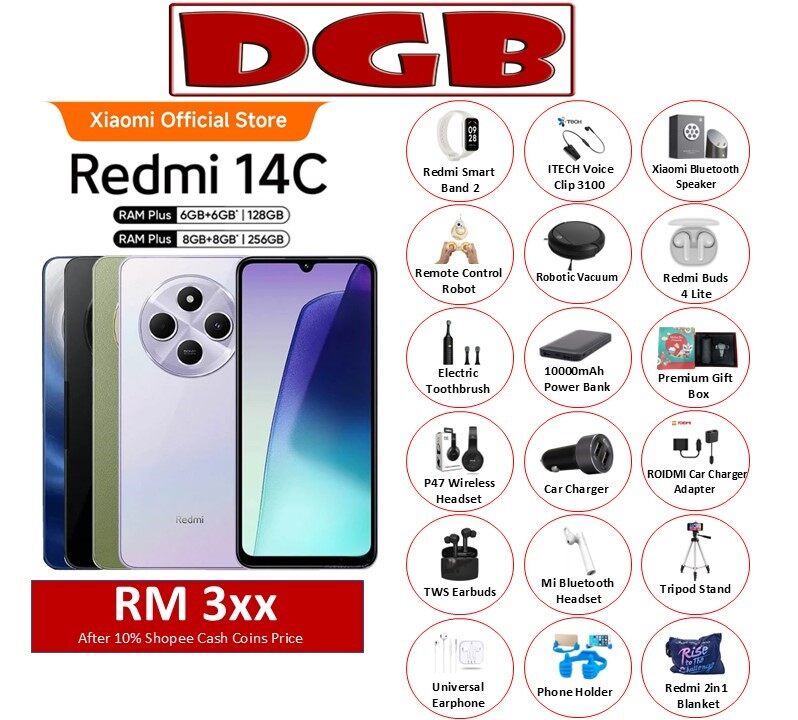 Redmi 14C Price in Malaysia & Specs - RM399 | TechNave