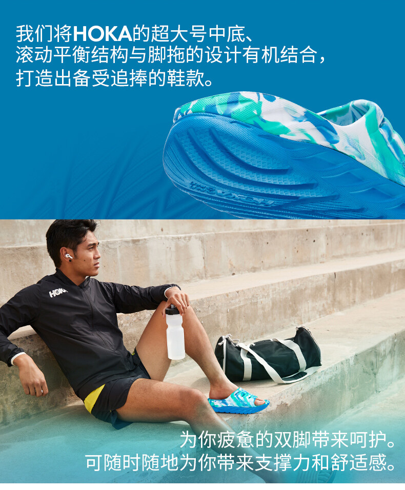 Jual Hoka one one men's and women's ora recoveryslide2 Ola slippers ...