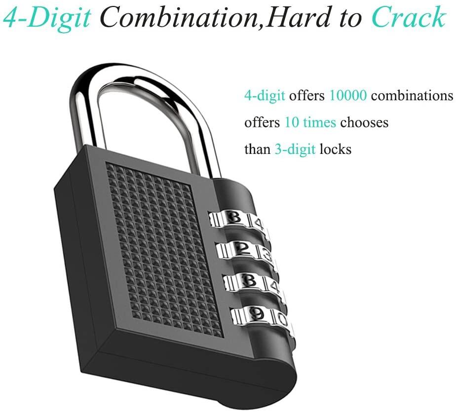 1 Piece Combination Lock Beskoohome Security Padlock - Weather Proof ...
