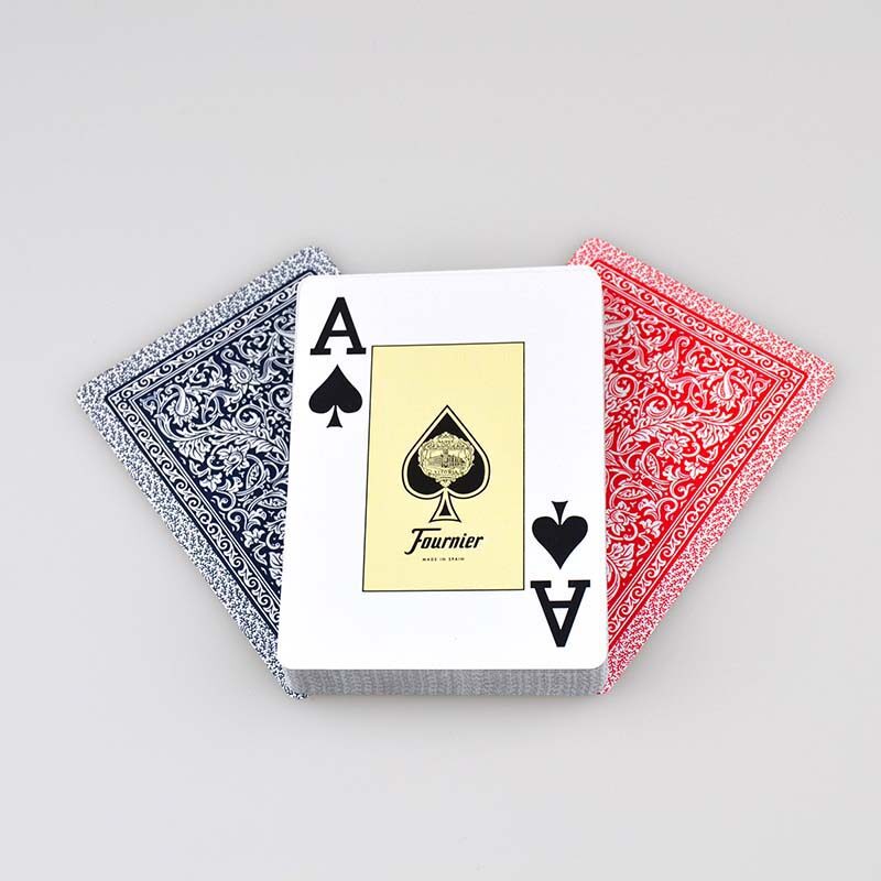 Fournier Baraja de poker de 55 cartas Índices o números grandes ...