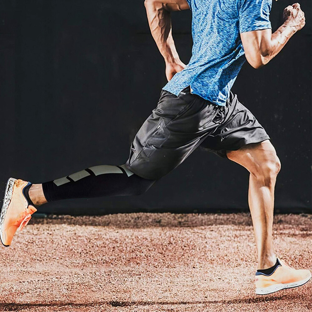 Rodillera deportiva de longitud completa para hombre y mujer, mangas de ...