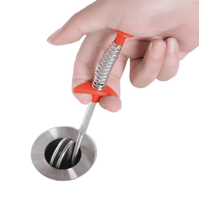 160Cm Pipe Dredging Tools Drain Snake Cleaner Sticks Clog Remover ...