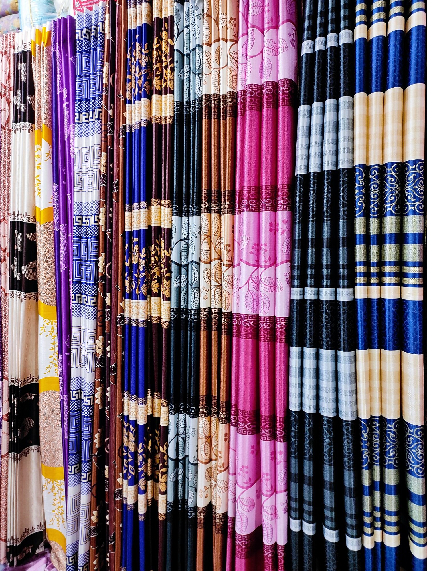 2 Pcs Curtain Porda Synthetic Curtains Indian Porda Window Protector 45 ...