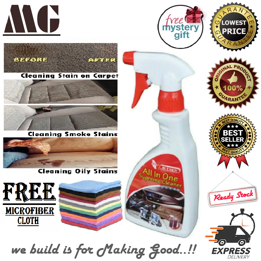 JETSEN ALL IN ONE SUPREME CLEANER 500 ML FOR ALL WASHABLE SURFACES. ALL ...