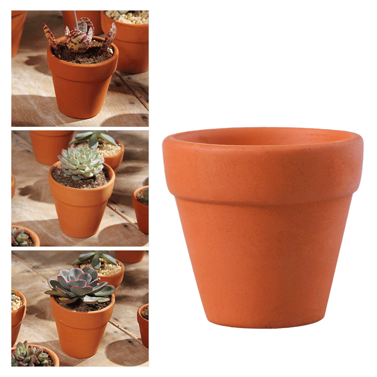 10pcs 5.5x5cm Small Mini Terracotta Pot Clay Ceramic Pottery Planter Cactus Flower Pots ...