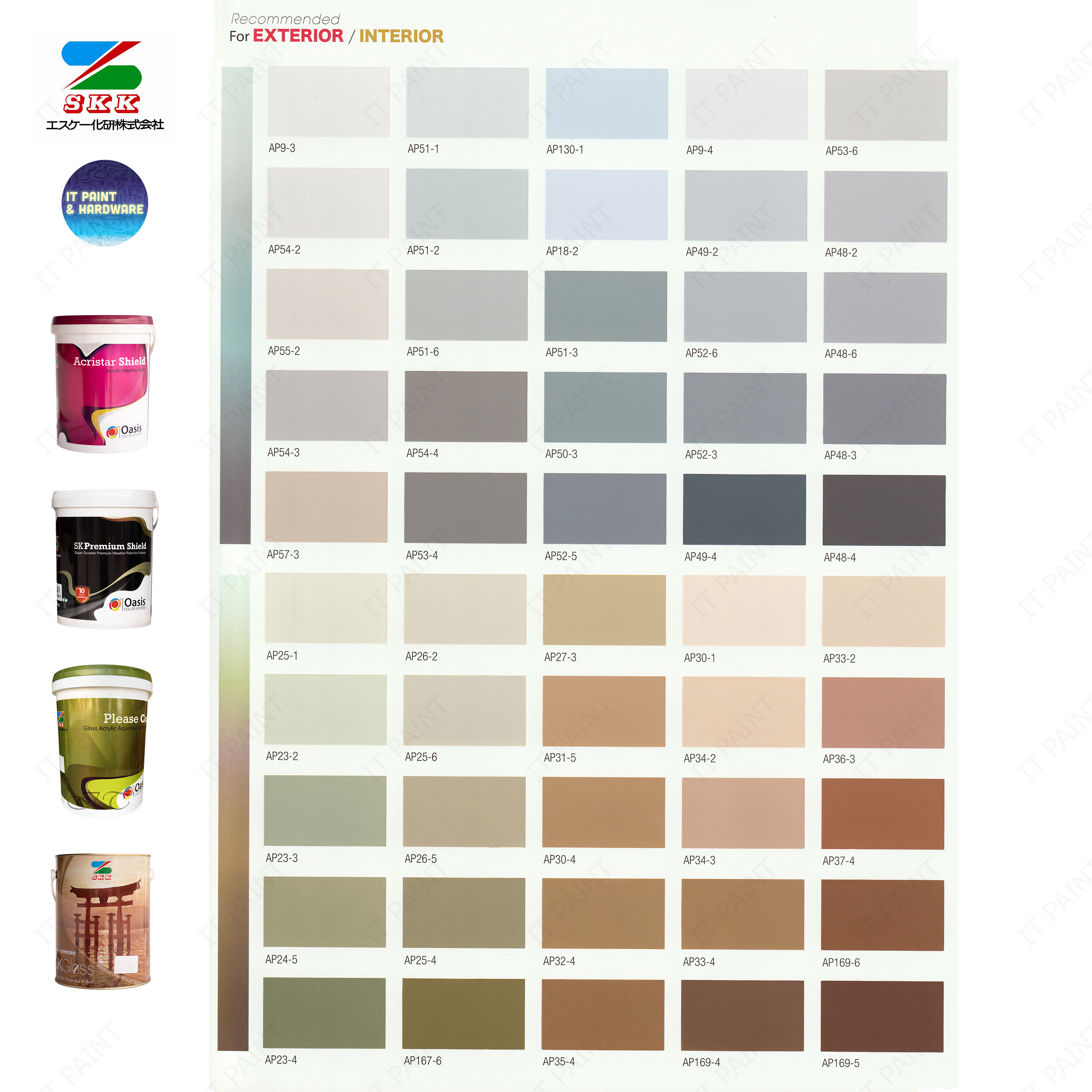 Skk Paint Color Chart [Custom Color] 1 Liter SKK Paint Please Coat