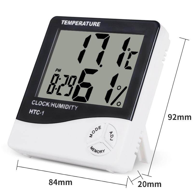 HTC-1 LCD Digital Room Temperature Meter Humidity Meter Clock