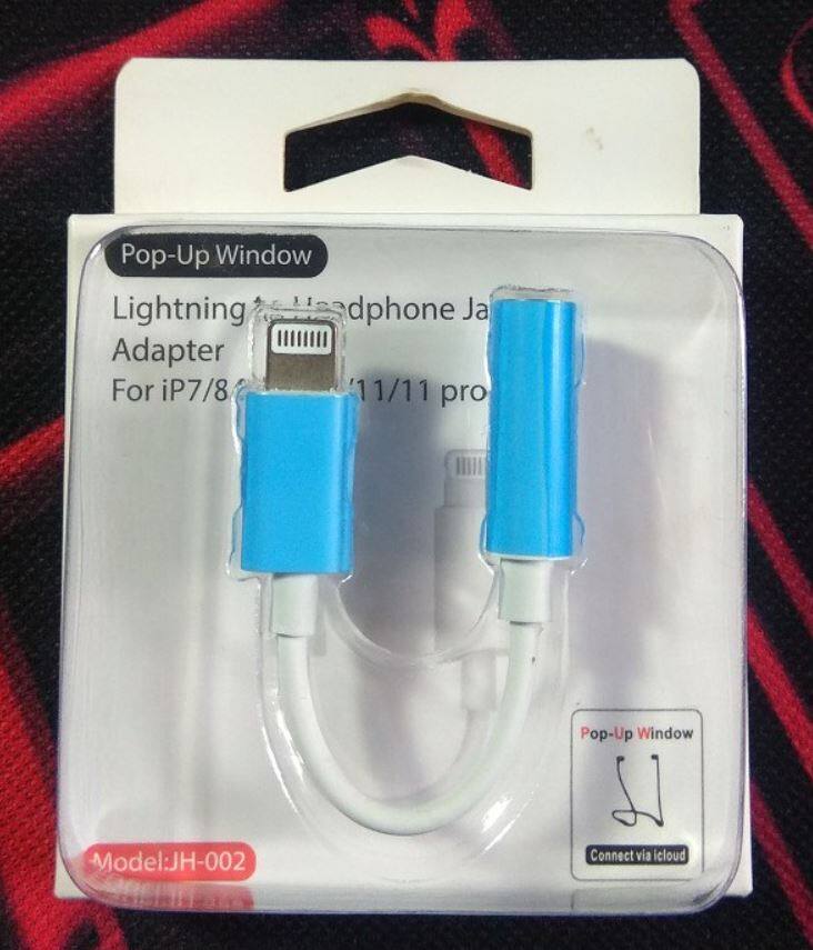 New Lightning to 3.5mm Bluetooth Headphone Jack Adapter For iPhone 7 8 ...