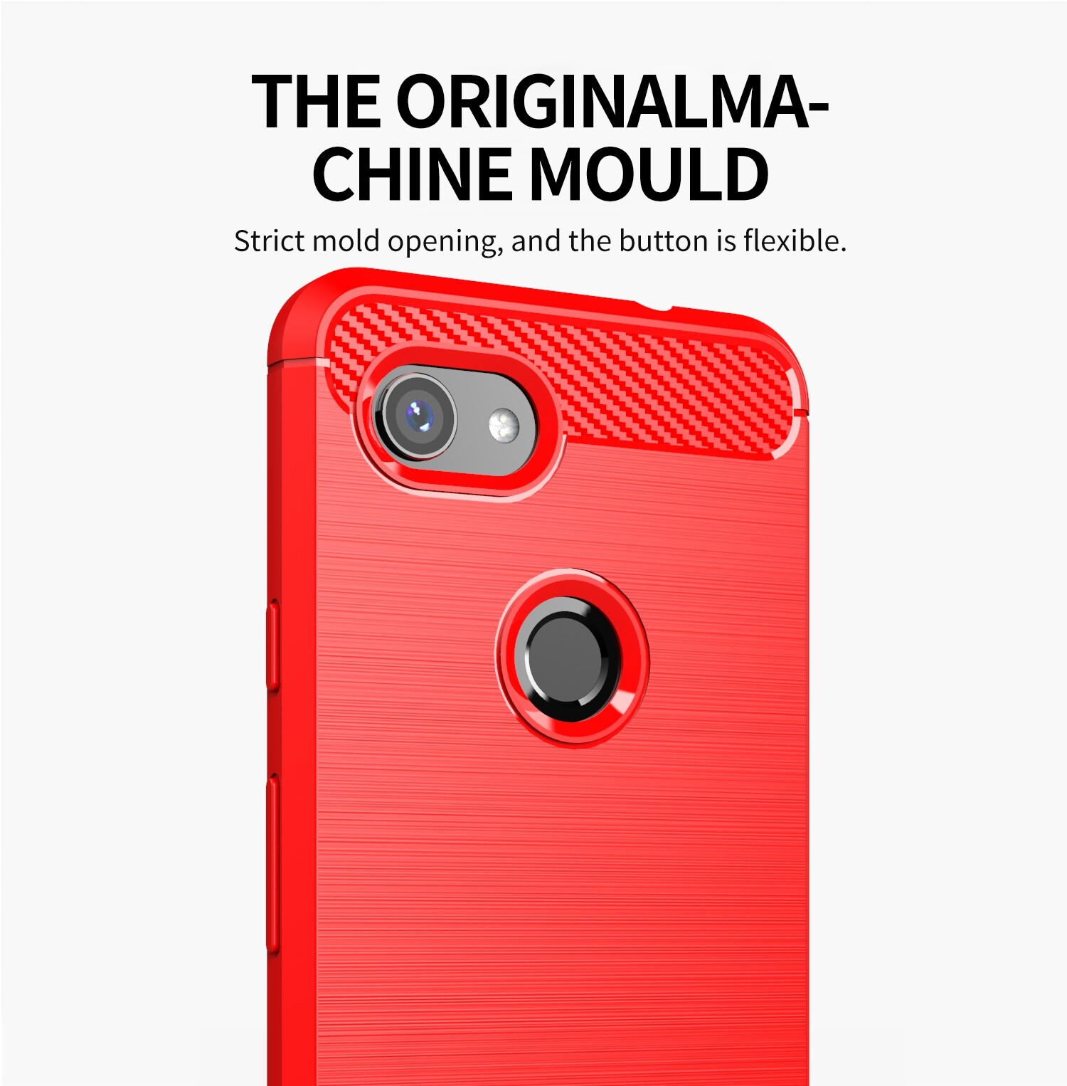 Lenuo Carbon Fiber Bumper Phone Case For Google Pixel 3A XL Back Cover ...