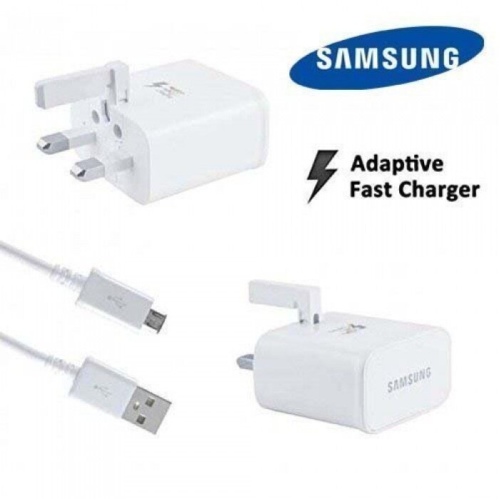 Uk Plug Fast Charger With Micro Usb Cable For Samsung Galaxy Smartphone