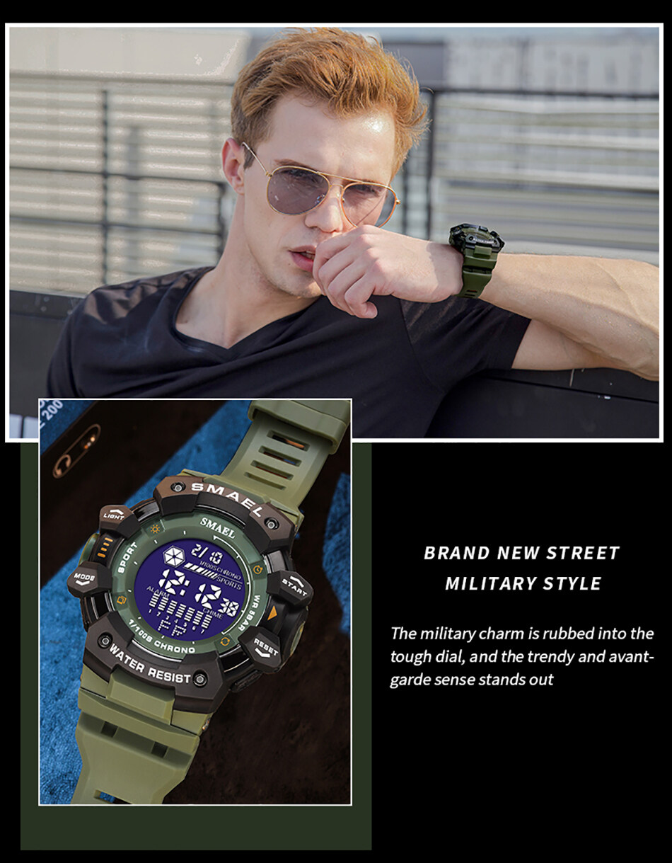 Smael Top Genome Army Original weibliche Hand Chrono Tpu zufällige ...