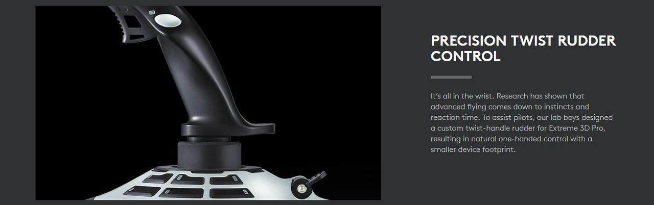 Buy Logitech Extreme 3D Pro Gaming Joystick Twister Control at Best ...