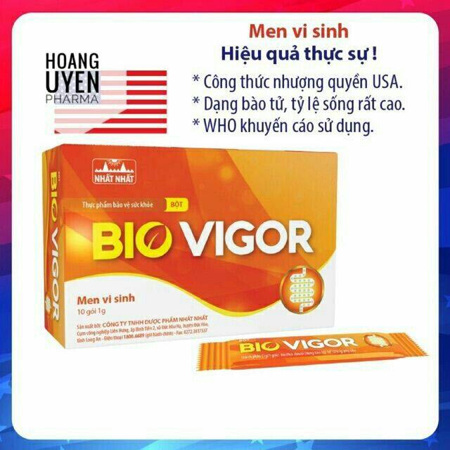 MEN VI SINH BIO VIGOR (NHẤT NHẤT) HỘP 10 GÓI - Vitamin tổng hợp | ThuocLongChau.com