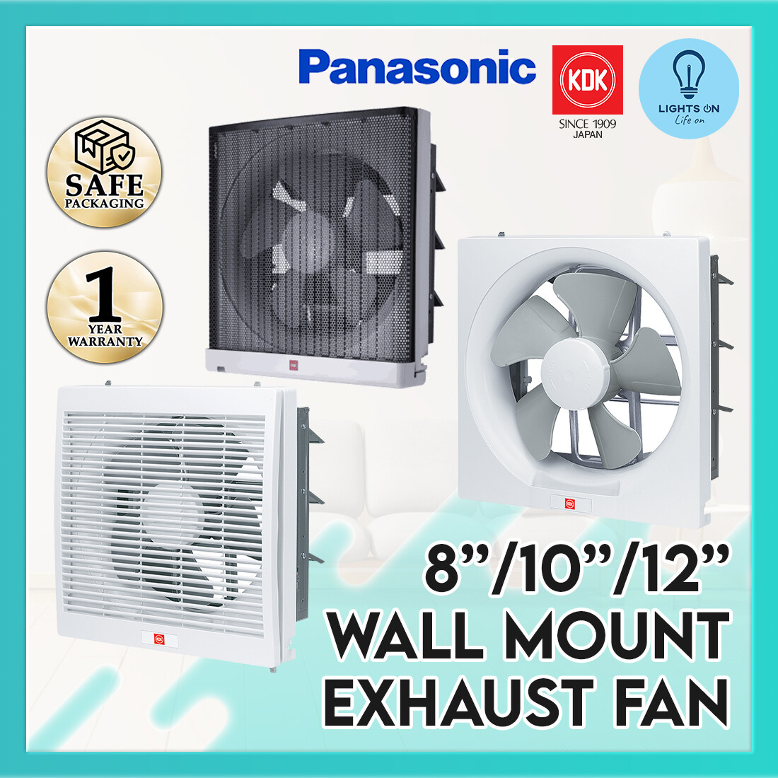 Ceiling Exhaust Fan Panasonic 12 Inch | Shelly Lighting