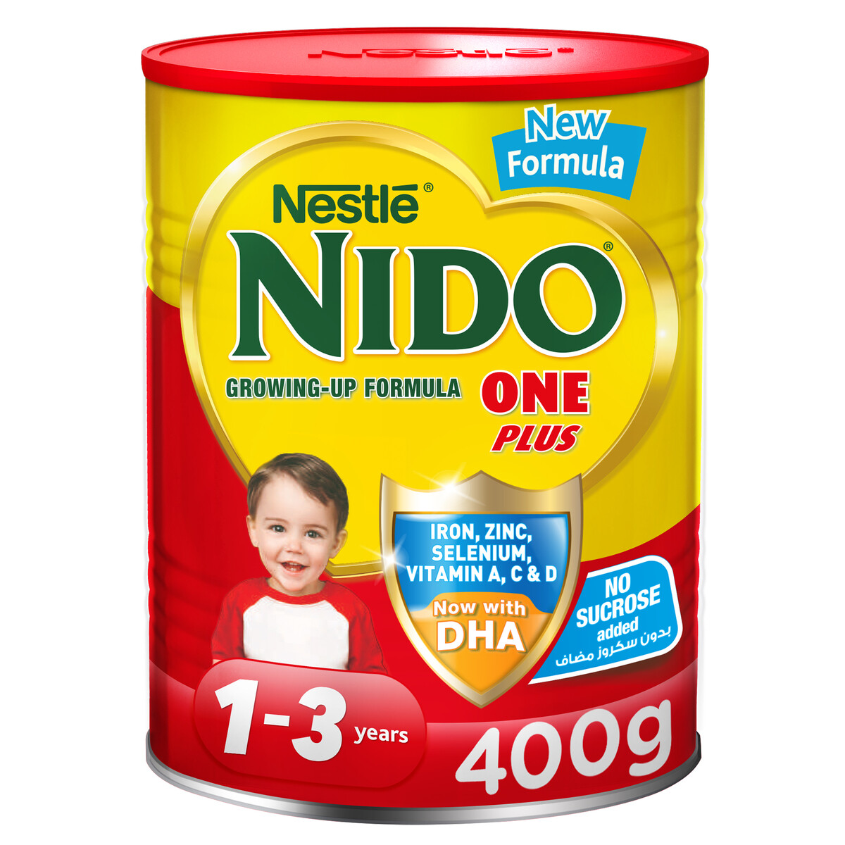 One Plus Growing Up Milk Powder Tin for Toddlers 1-3 years, 400g