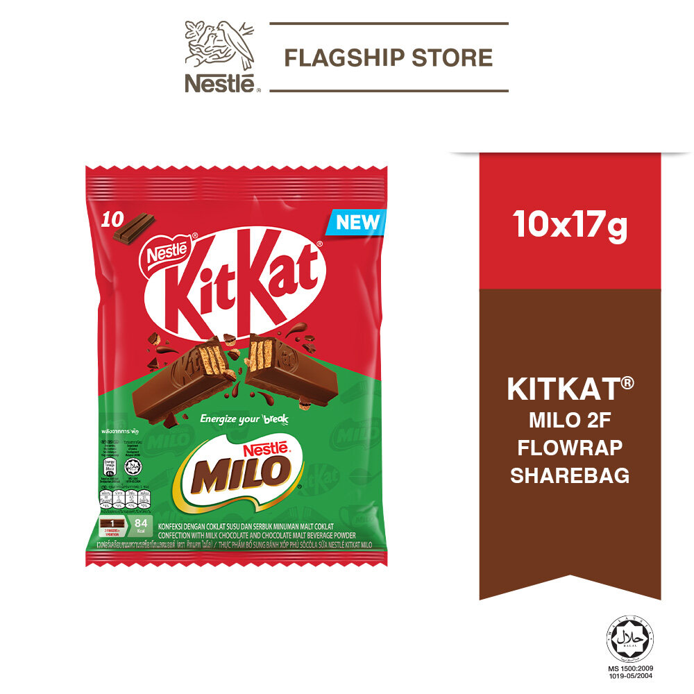 NESTLÉ KitKat® MILO® 2-Fingers Chocolate Share Pack 10 Pieces (17g)