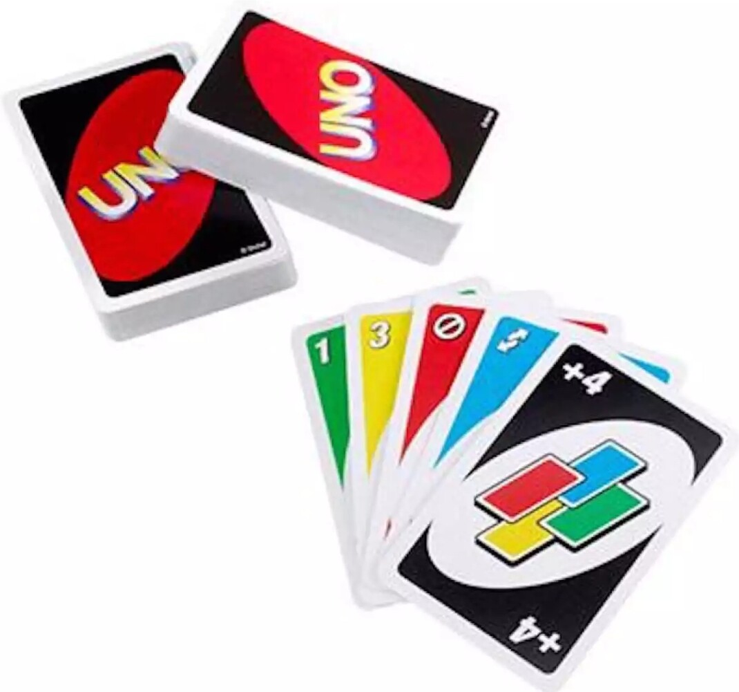 Uno Card Game Bundled With Dos Card Game (Multi-Color)