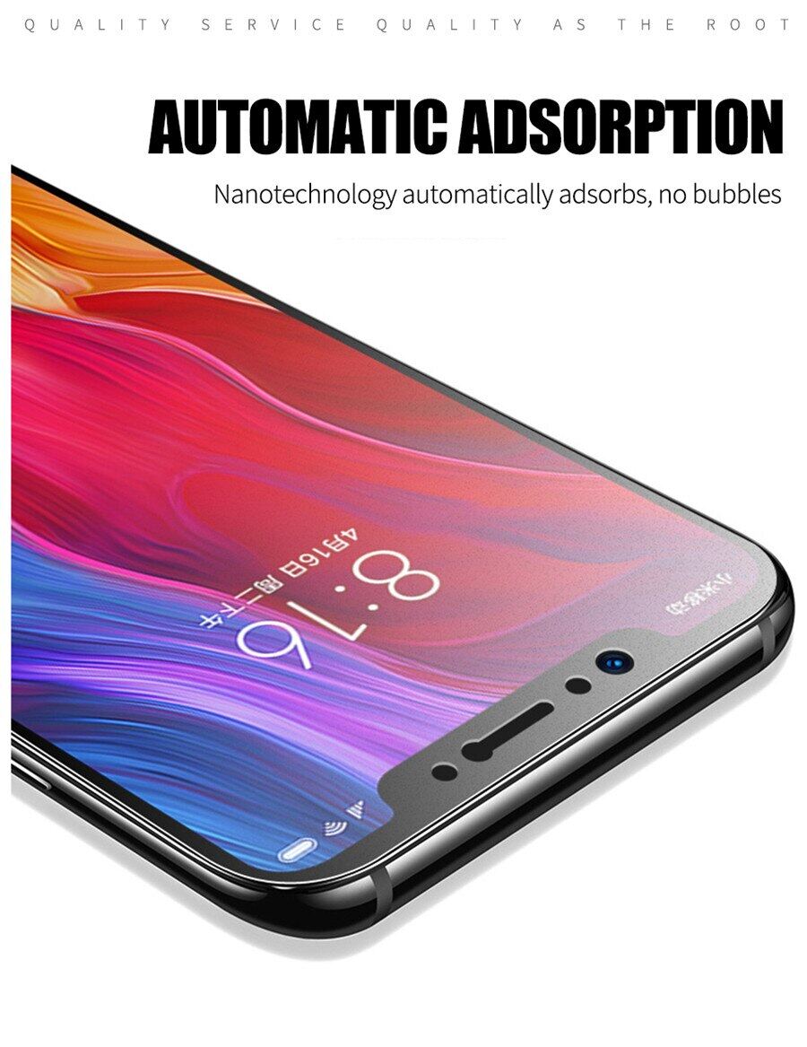 2PCS Frosted Matte Tempered Glass for Xiaomi Mi Pocophone F1 A2 A3 9T CC9 Lite Redmi K20 Note 9 ...