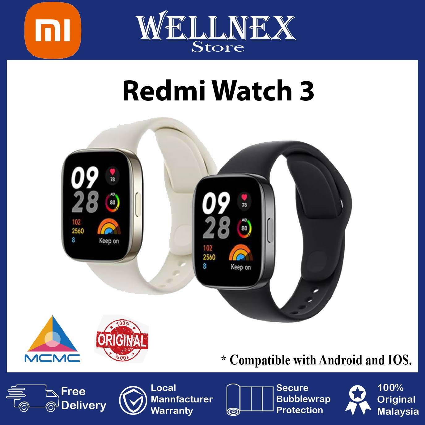 Redmi Watch 3 Price in Malaysia & Specs - RM319 | TechNave