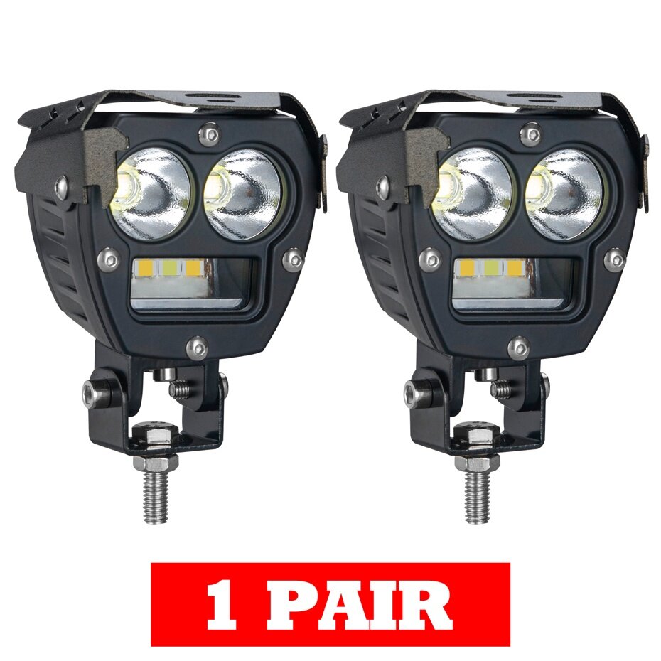 80W Night Ranger Auxiliary Lights Mini Driving Light Work Light Bar ...