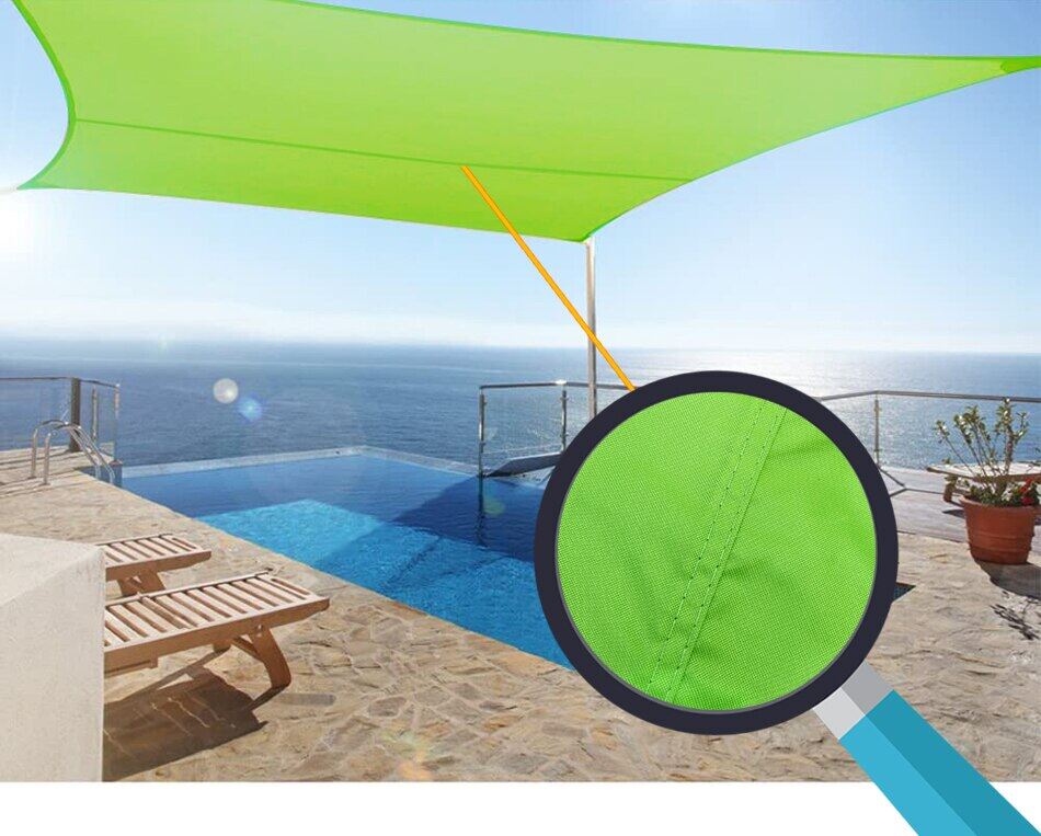 Brown Waterproof Sun Shade Sail All Size Square Rectangle Triangle ...