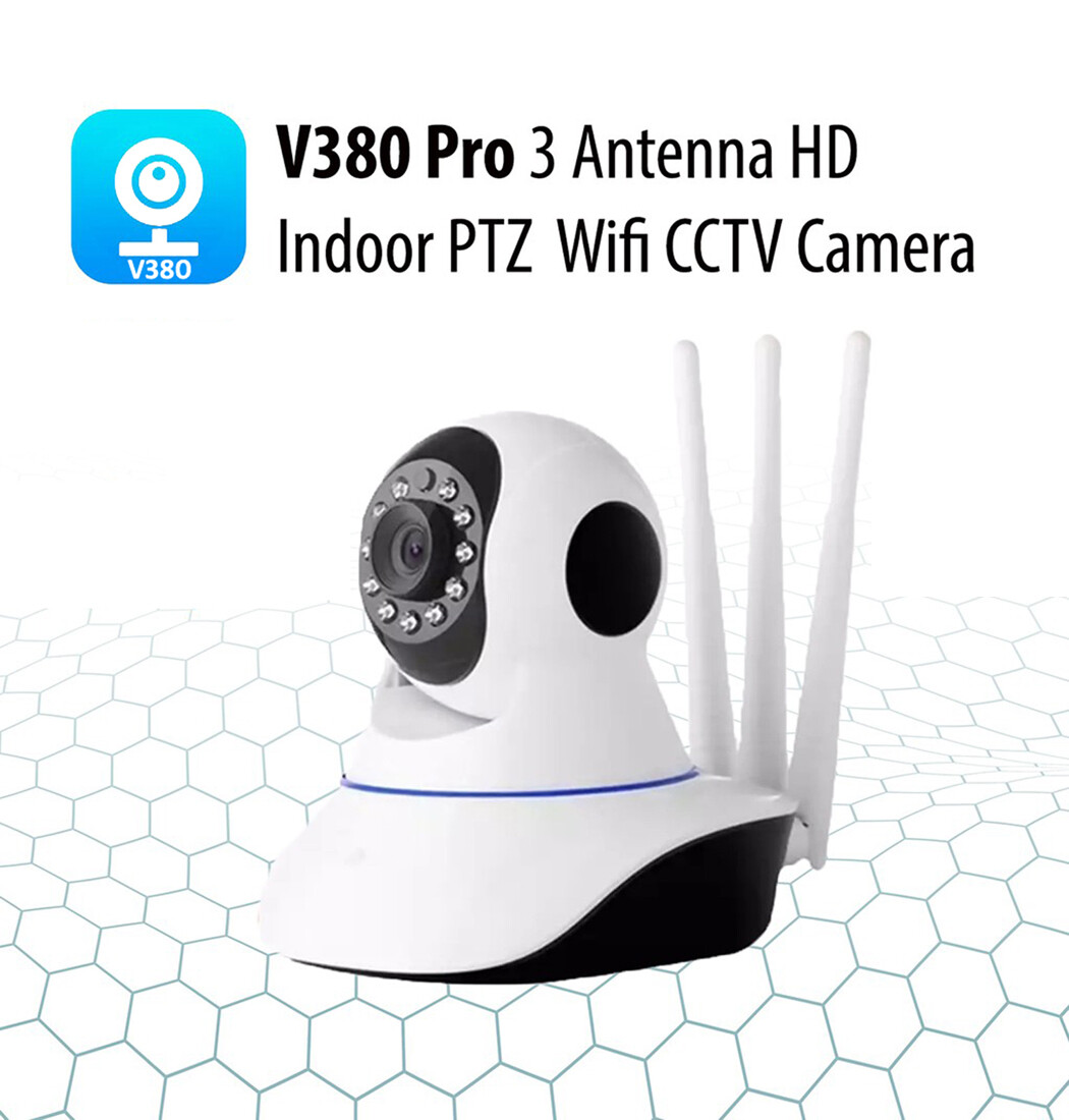 V380 / V380 Pro WiFi IP Camera 3 Antenna 1080P HD Night Vision Baby ...