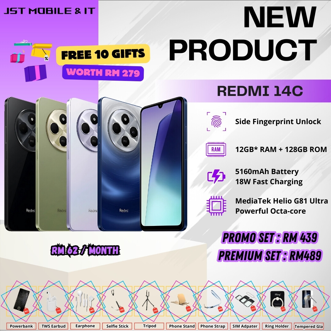 Redmi 14C Price in Malaysia & Specs - RM439 | TechNave