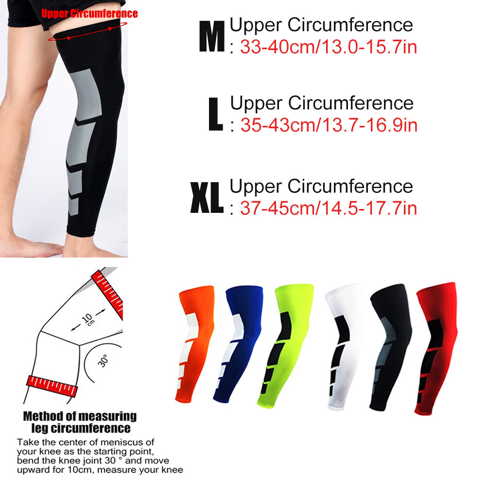 Rodillera deportiva de longitud completa para hombre y mujer, mangas de ...