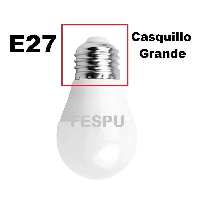BOMBILLA LED CASQUILLO GRANDE E27 LUZ CALIDA/BLANCA 3W/6W/9W REDONDO ...